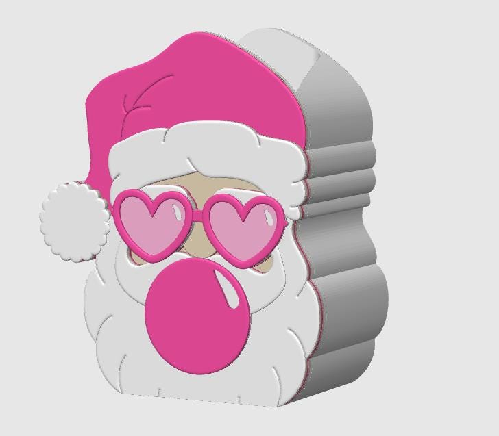 Sassy Santa Soap Holder: 3D Print STL & 3MF File (digital Download) - Etsy