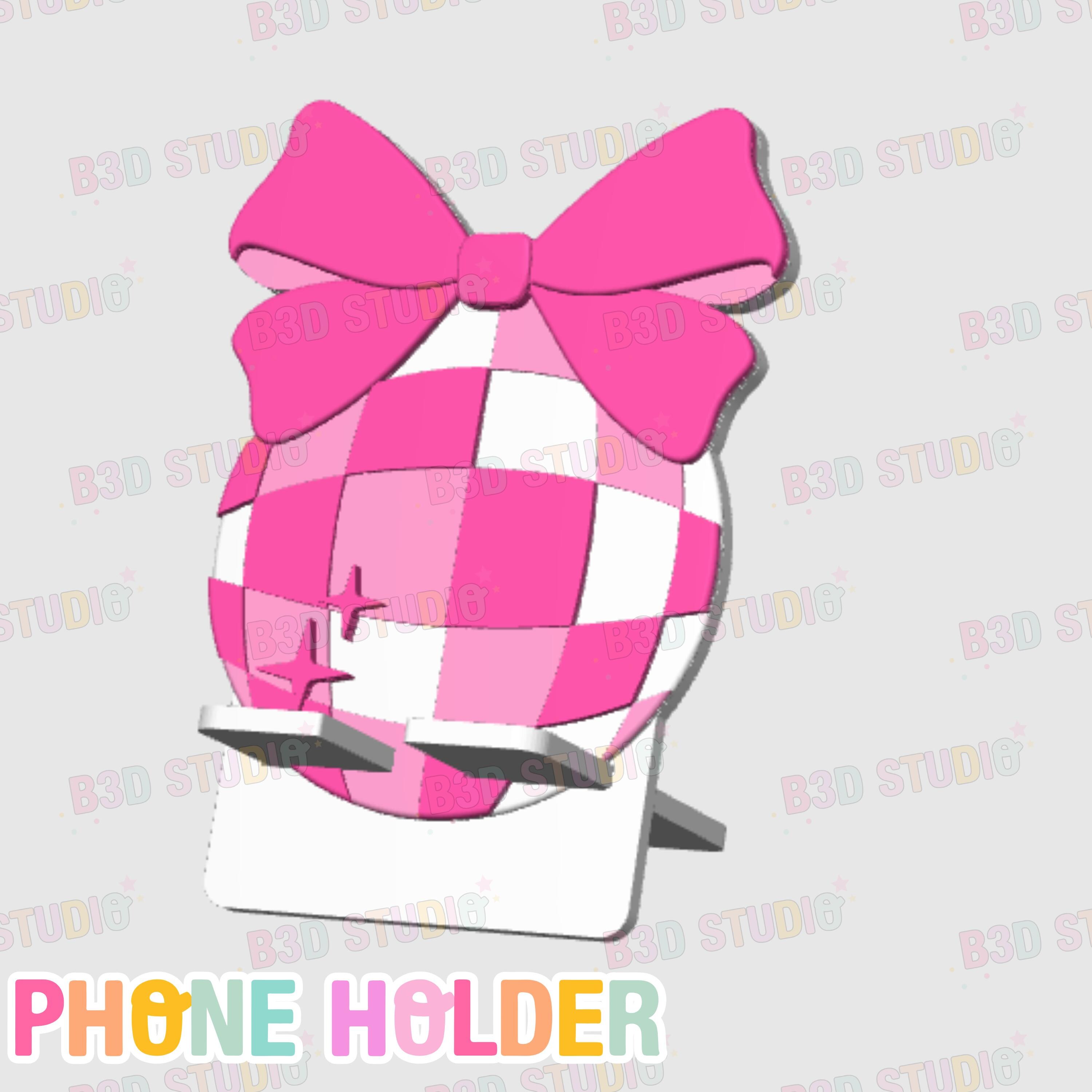Disco Bow Phone Holder 3D Print File: Fun Desk Decor (STL/3MF Digital ...