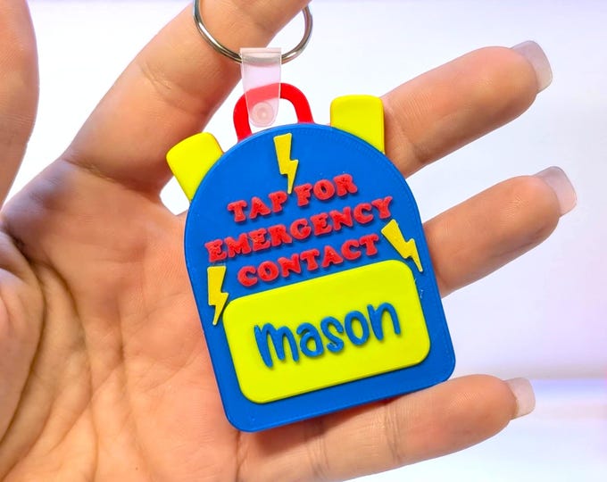 NFC Keychain, Emergency Contact Keychain, Smart in Case of Emergency ...