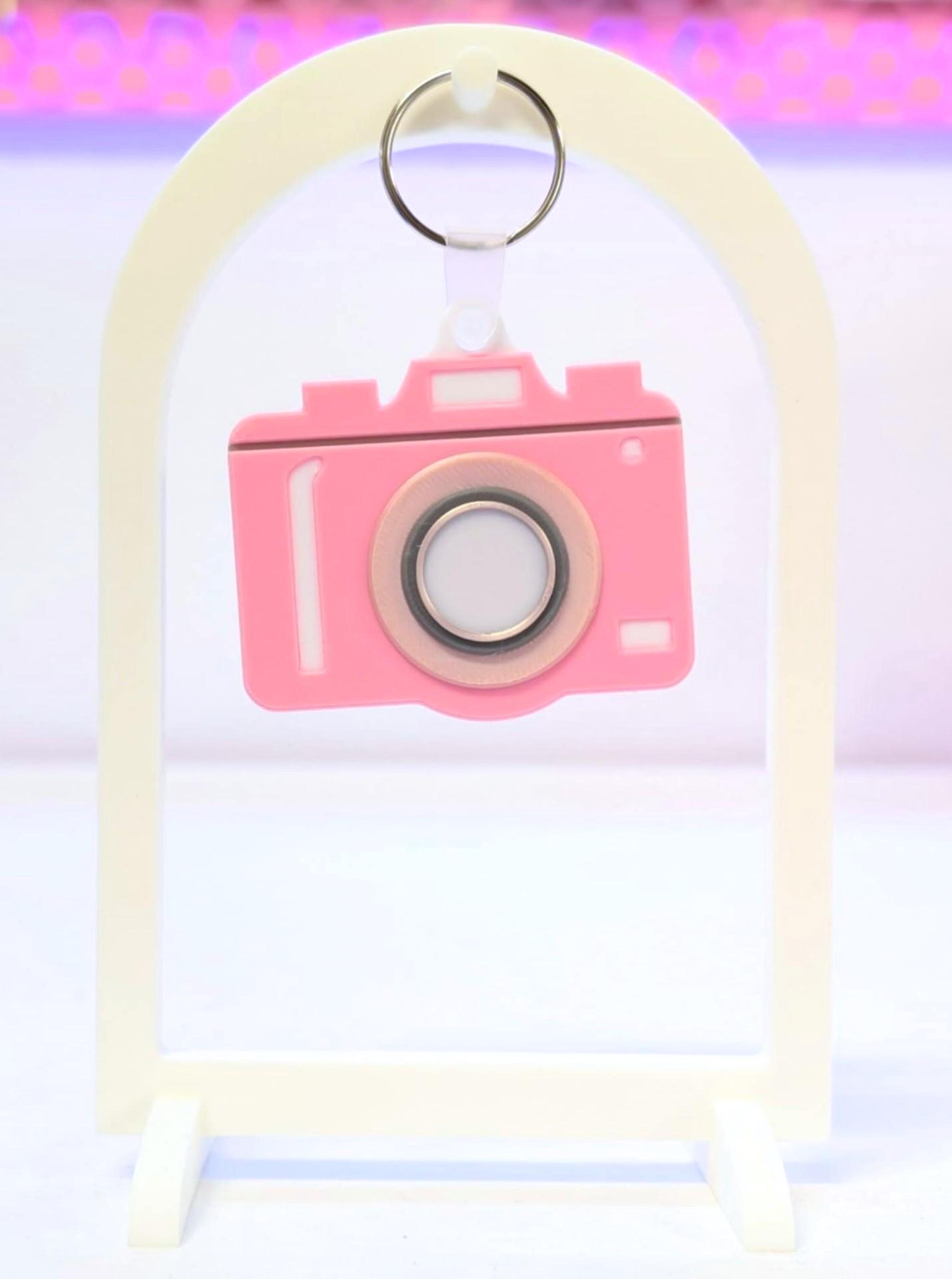 3D Printed Camera NFC Keychain: Multicolor NFC Tag Holder (STL + 3MF ...