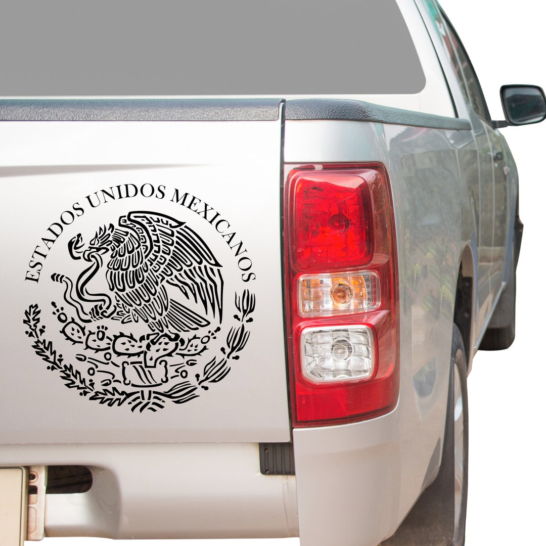 Mexico Logo Flag Car Decal - Etsy