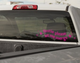 Bestie Please Let Me Merge Svg, Digital Design Only, Car Decal Svg ...