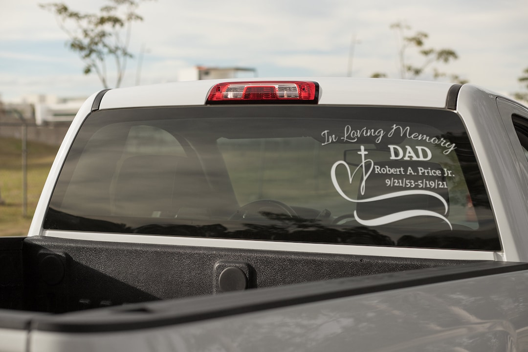 In Loving Memory Car Decal - Etsy