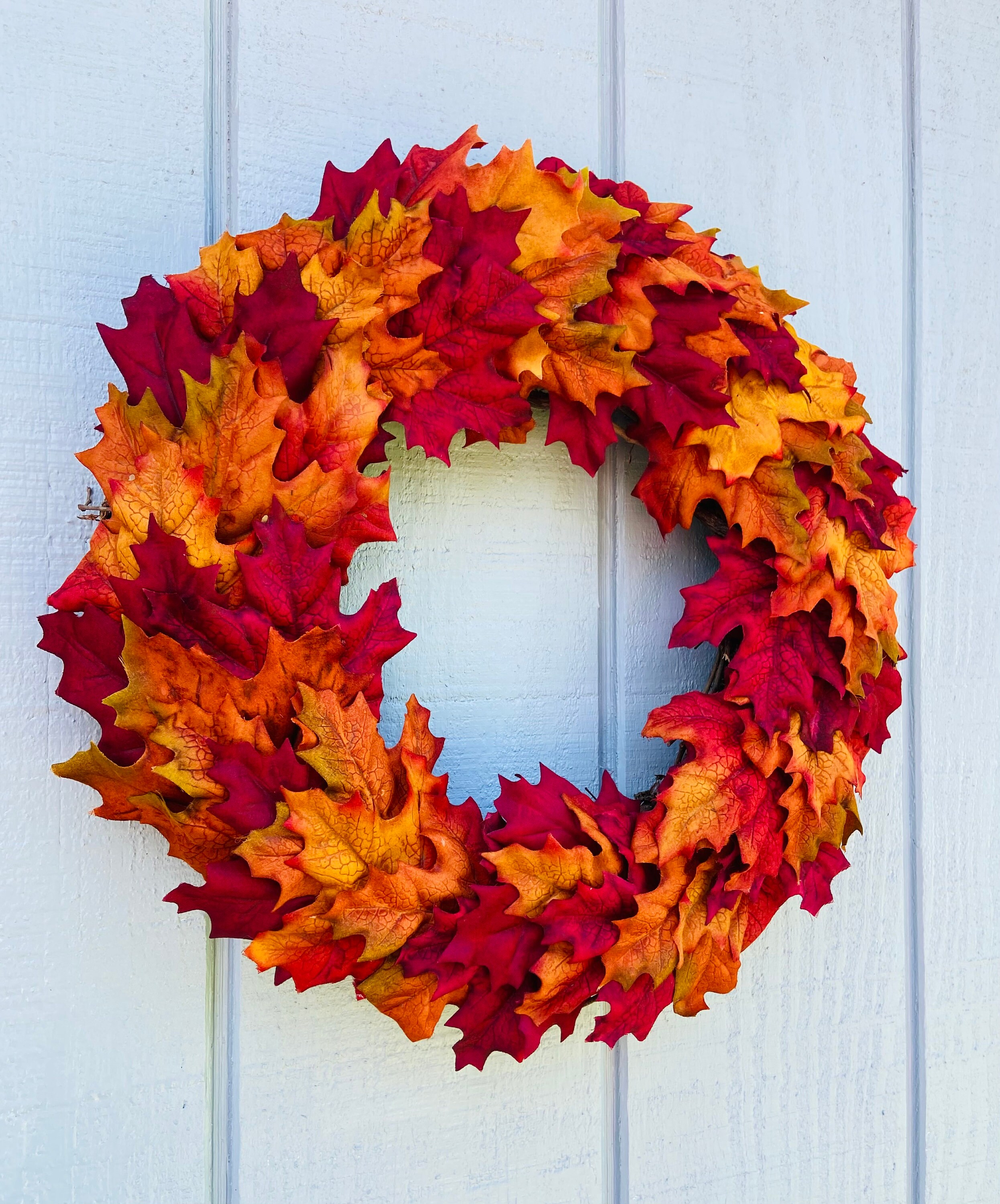 Fall Maple Wreath, Autumn Wreath, Fall Leaf Wreath, Fall Leaves Decor ...
