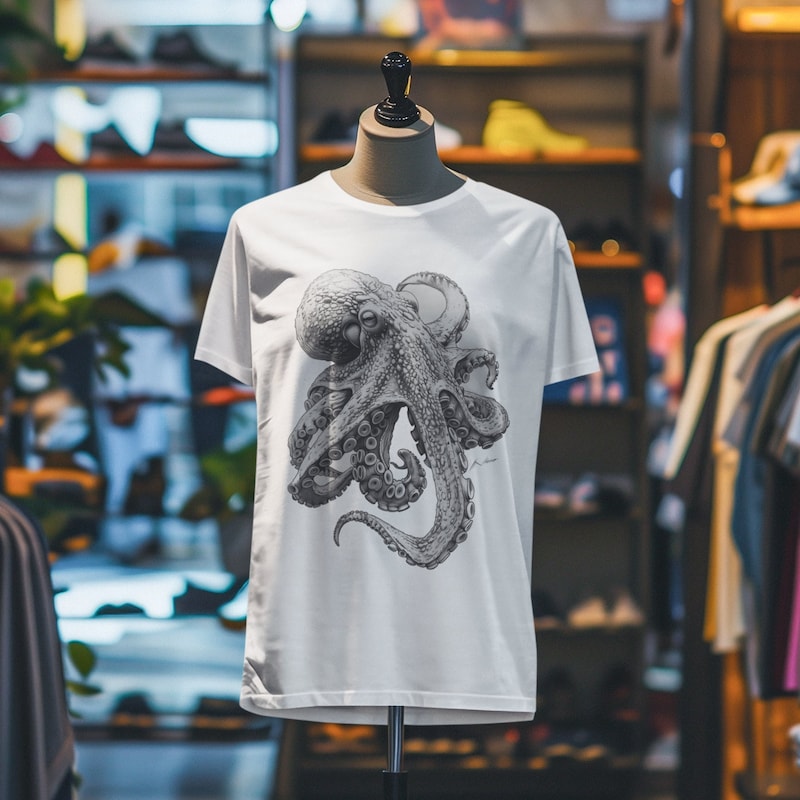 Octopus Tshirt - Etsy UK