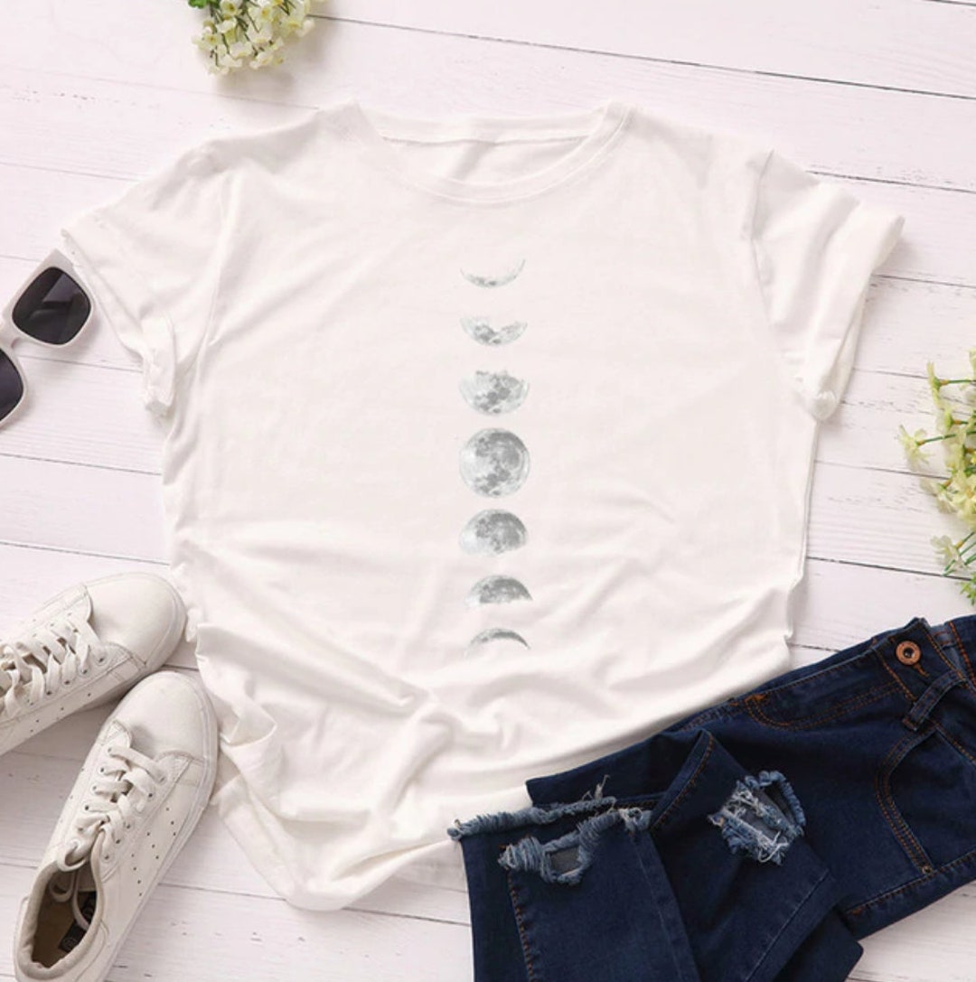 Phases of the Moon T Shirt / Shapes of the Moon T Shirt / Astrology ...
