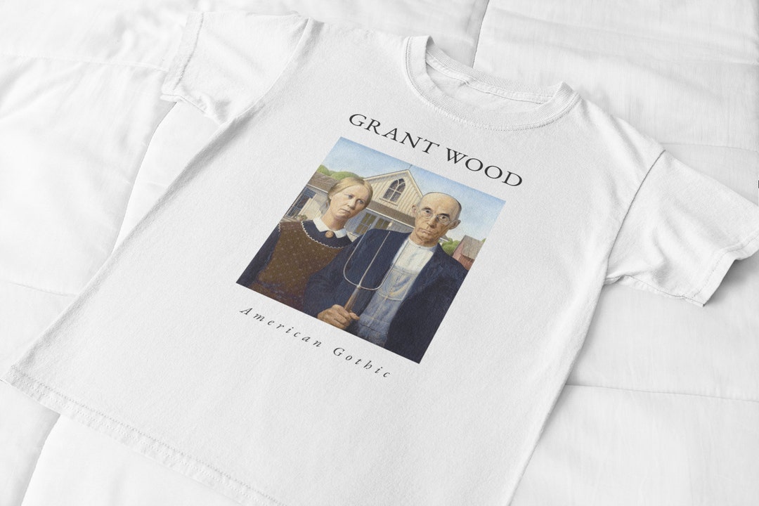 American Gothic by Grant Wood T Shirt / Regionalism, Modern Art, Social ...