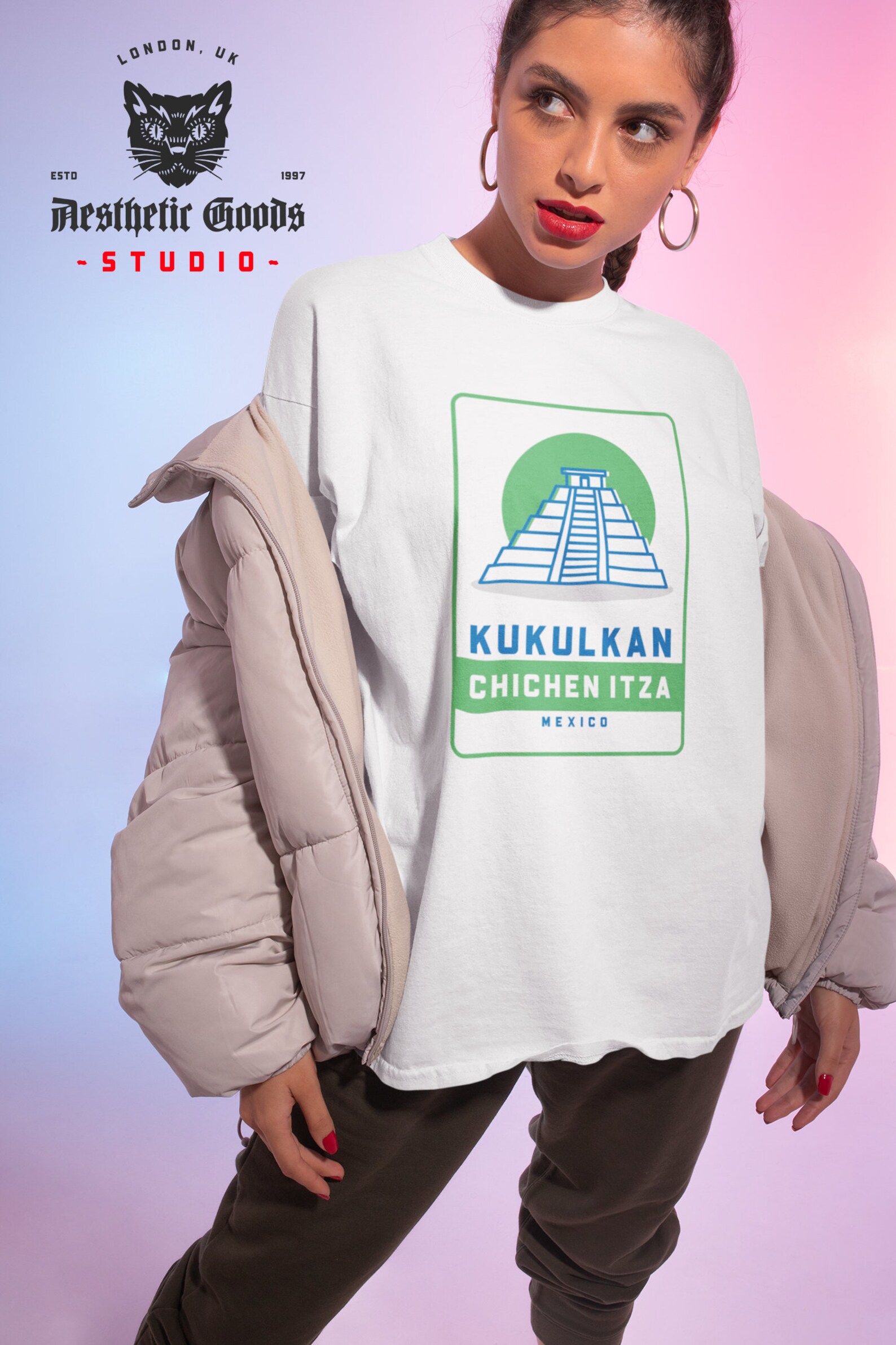 Chichen Itza T Shirt / Mexico / Yucatan / Maya / Visit Mexico - Etsy UK