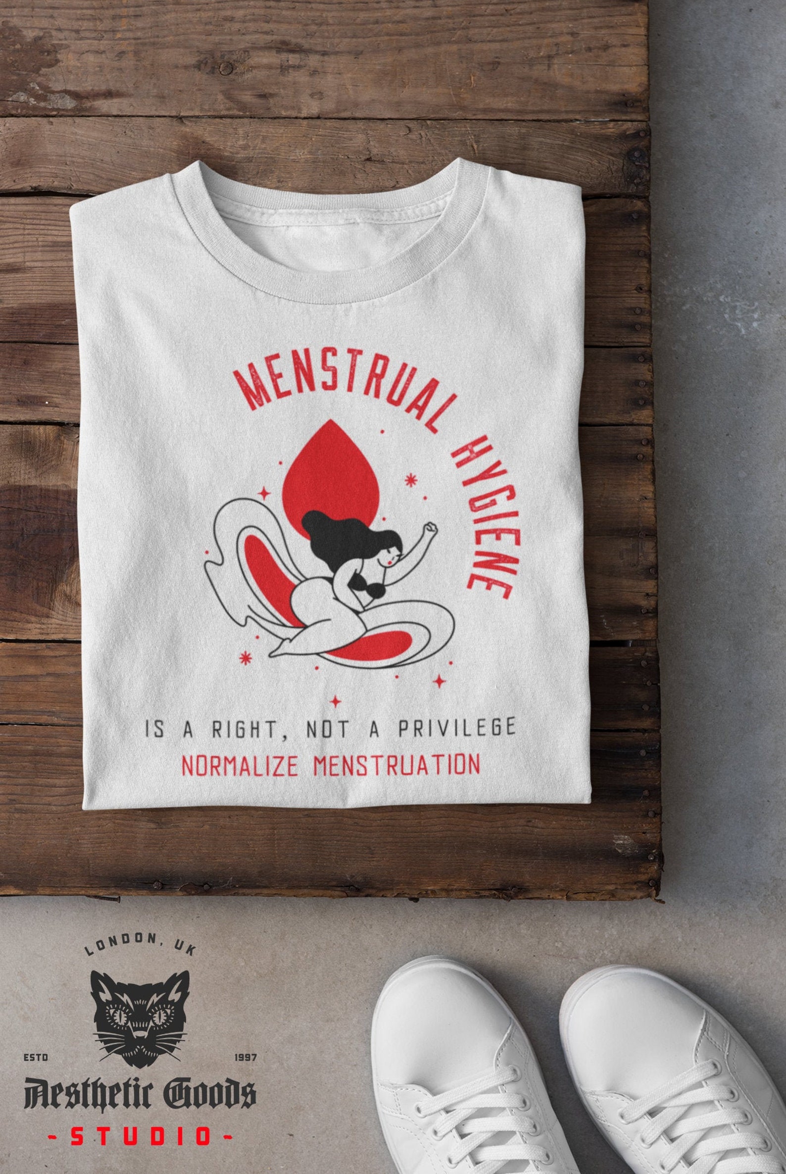 Normalise Menstruation T Shirt / Pms / Menstrual Cup / Period Cramps ...