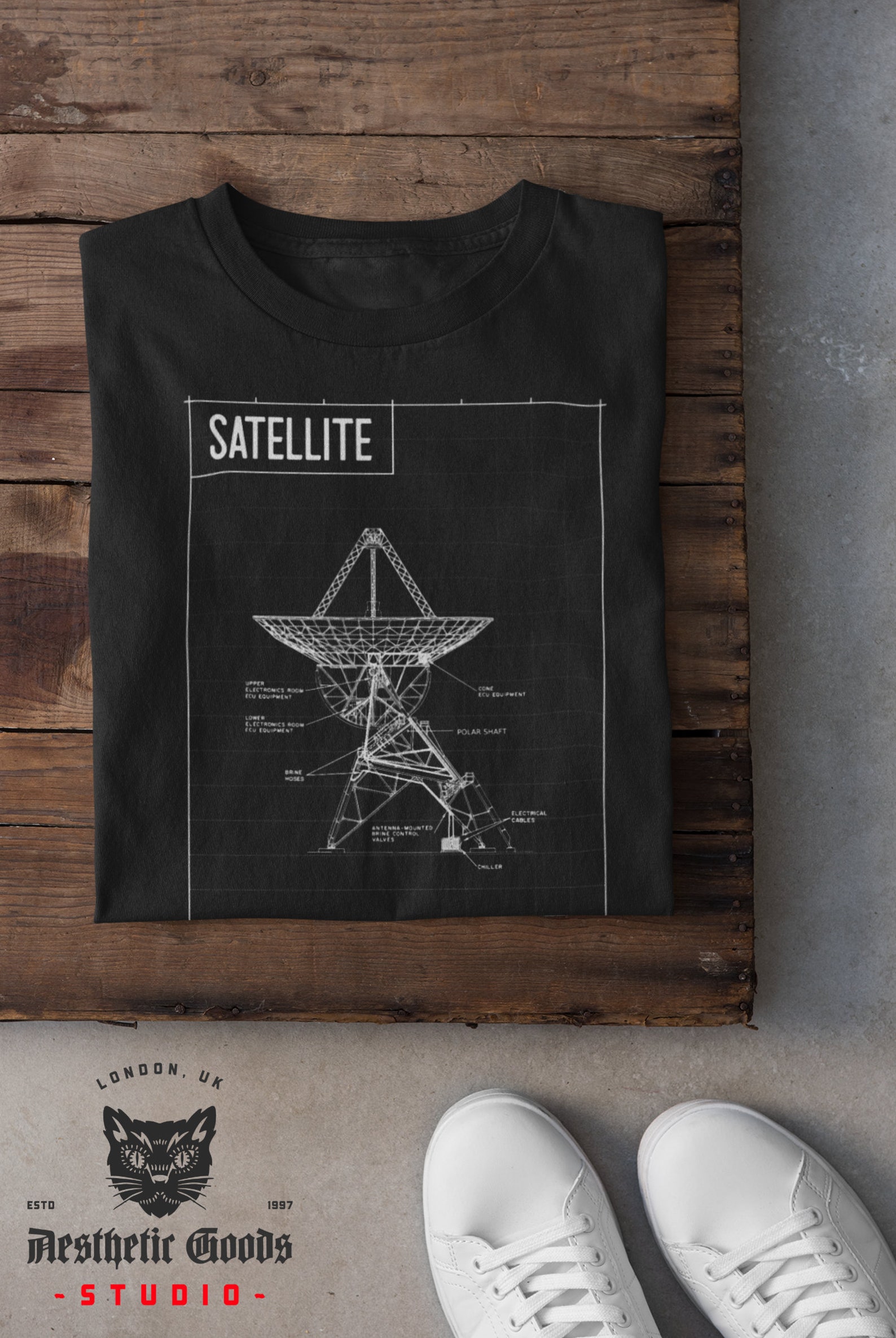 Satellite T shirt / Satellite Blueprint T shirt / Nasa T shirt | Etsy