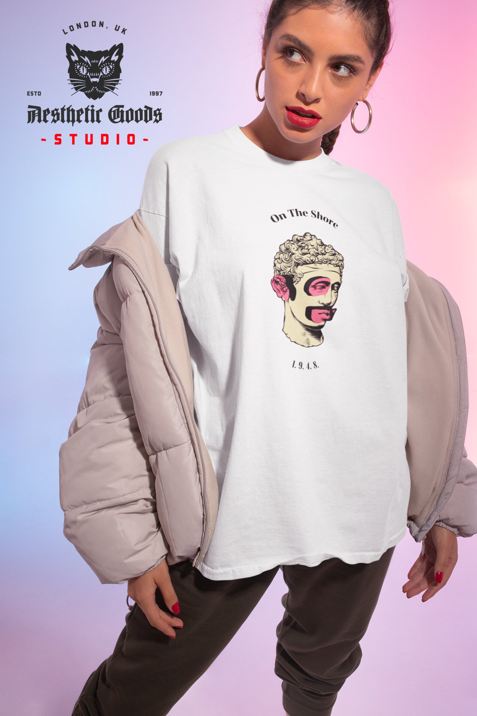 Neo Classic David Bust T-shirt: Contemporary Art Tee - Etsy