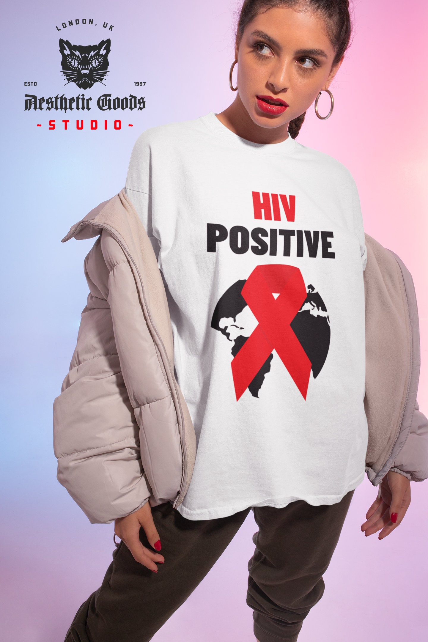 World Aids Day T shirt / Aids T shirt / HIV Positive T shirt / | Etsy