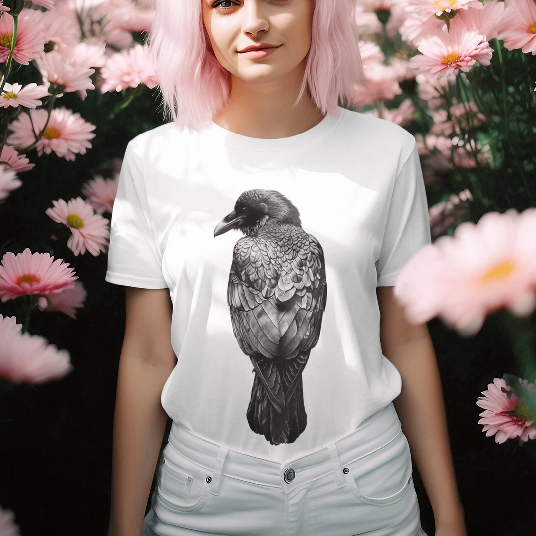Crow T Shirt / Gothic / Dark Art / Darkcore / Darkwave / Grim / Eerie ...