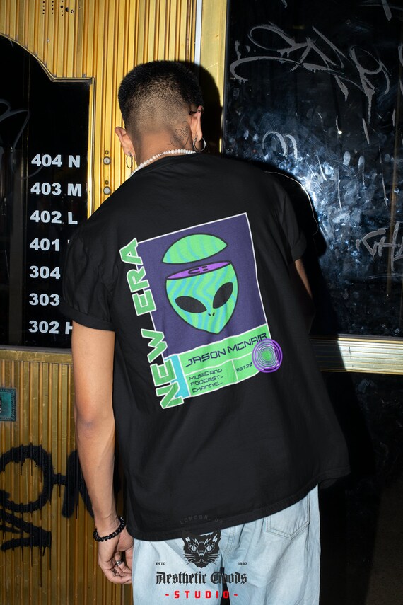 Alien T Shirt / Trippy Alien / Alien Acid / Trans Music / UFO | Etsy