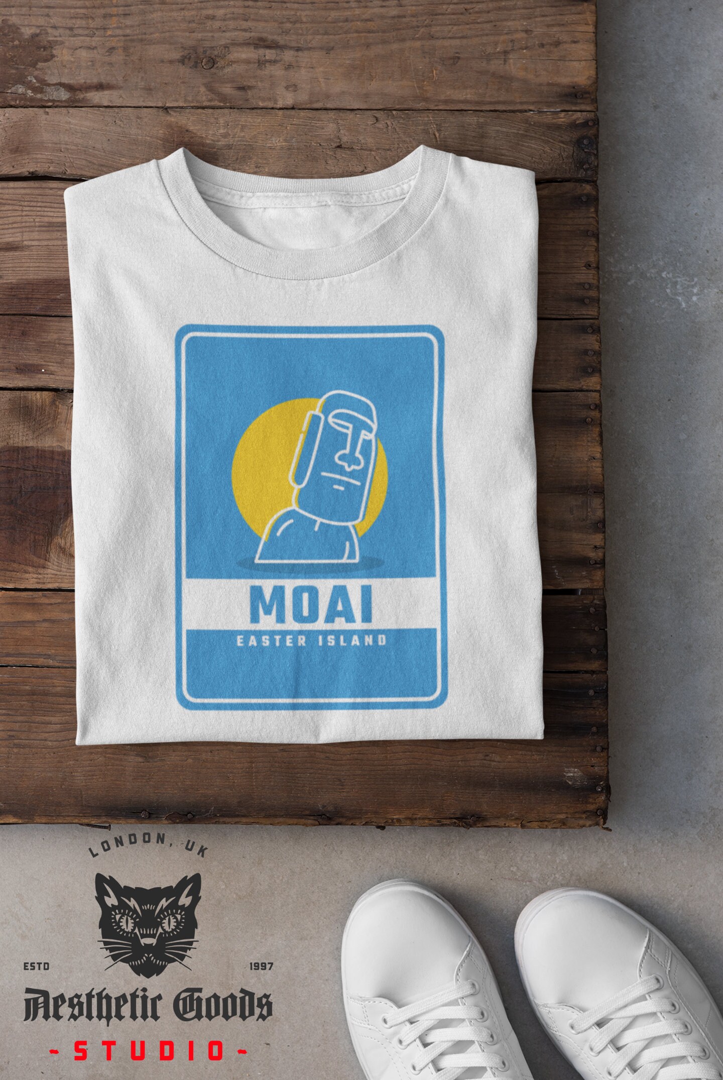 Moai T Shirt / Easter Island / Chile / Rapanui / Hanga Roa / - Etsy UK