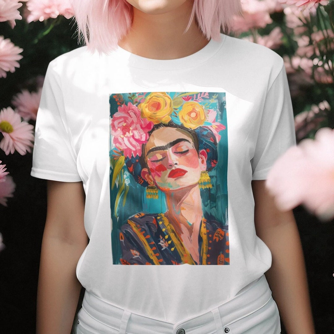 Frida Kahlo T Shirt - Mexican Art - Frida Kahlo Art T Shrit Drawing ...