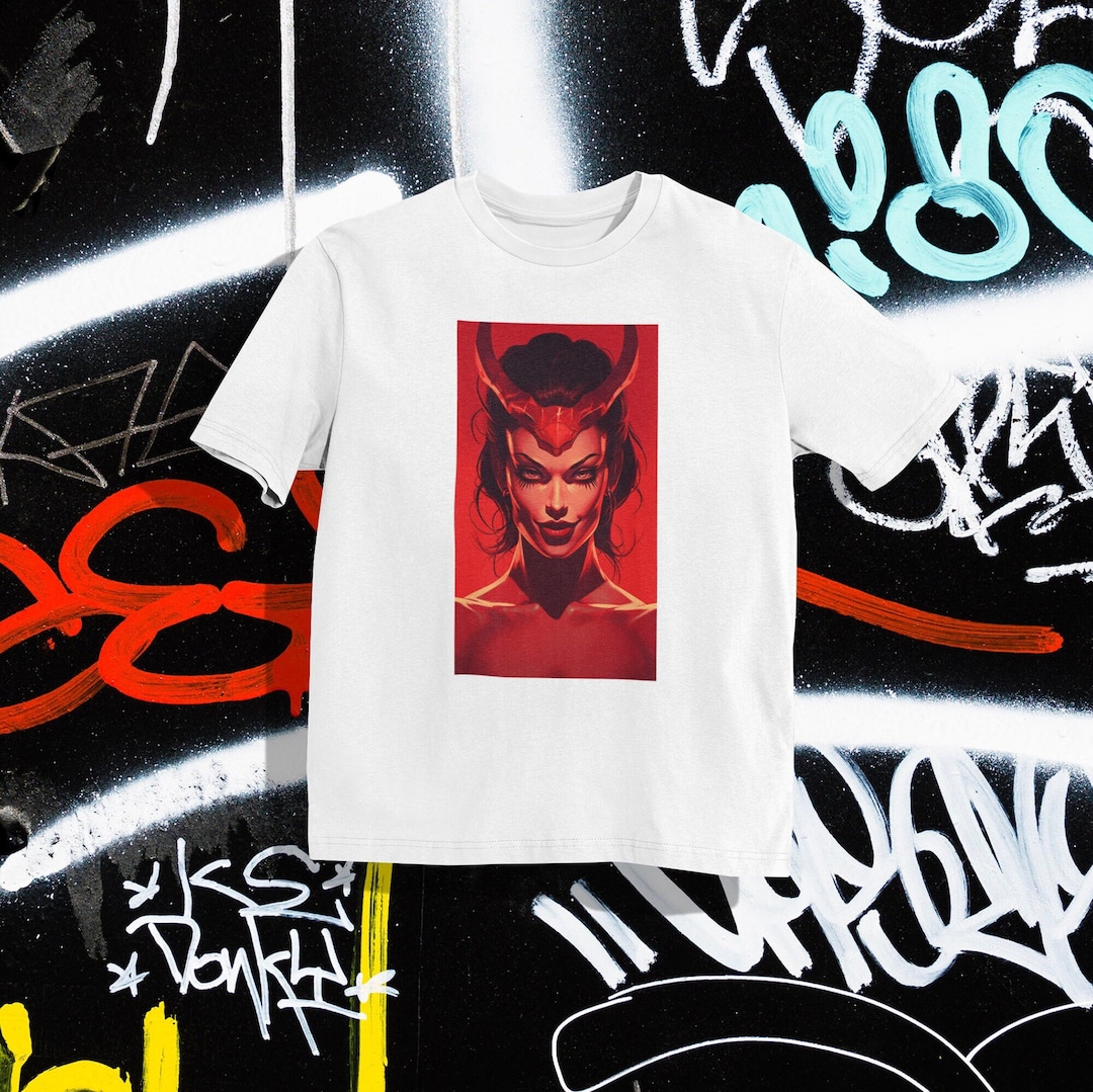 Evil Woman T-shirt Satanic Villain Femme Fatale Darkness Dark Side ...