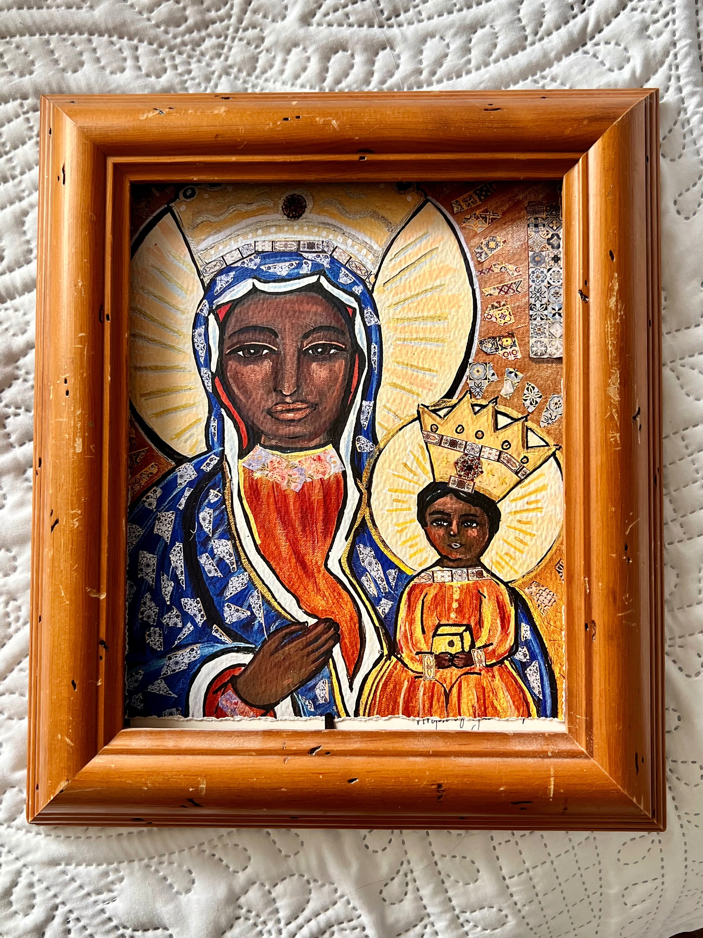 Black Madonna Unframed Original Art Print - Etsy