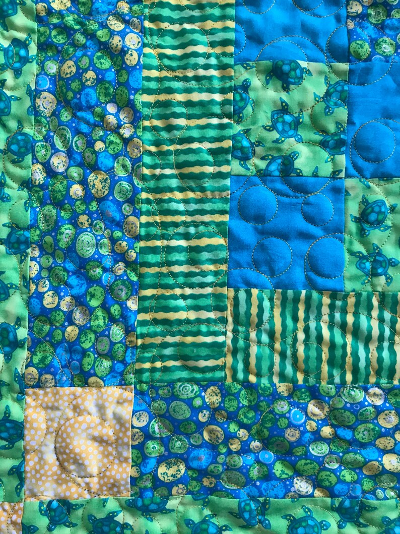 Sea Turtles Baby Quilt - Etsy