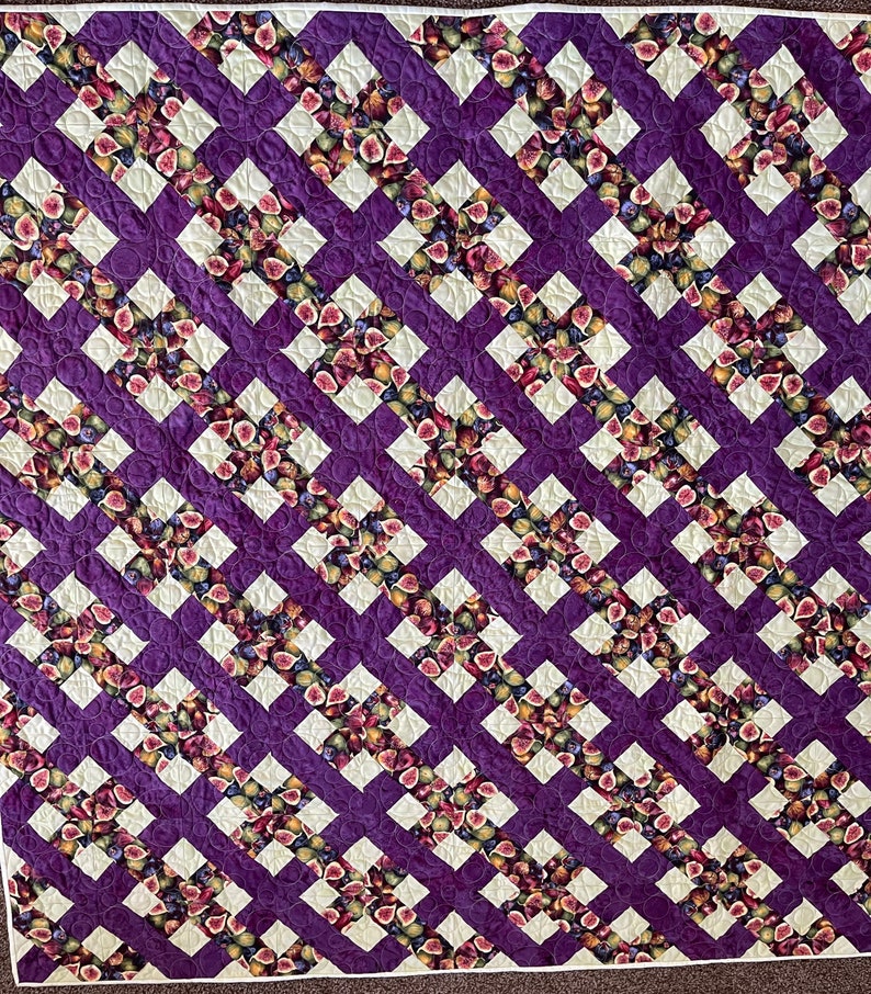 Aubergine Kentucky Chain Quilt - Etsy
