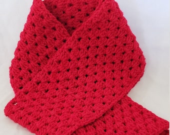 Raven Scarf Red Scarf Crochet Scarf Silhouette Autumn Red - Etsy
