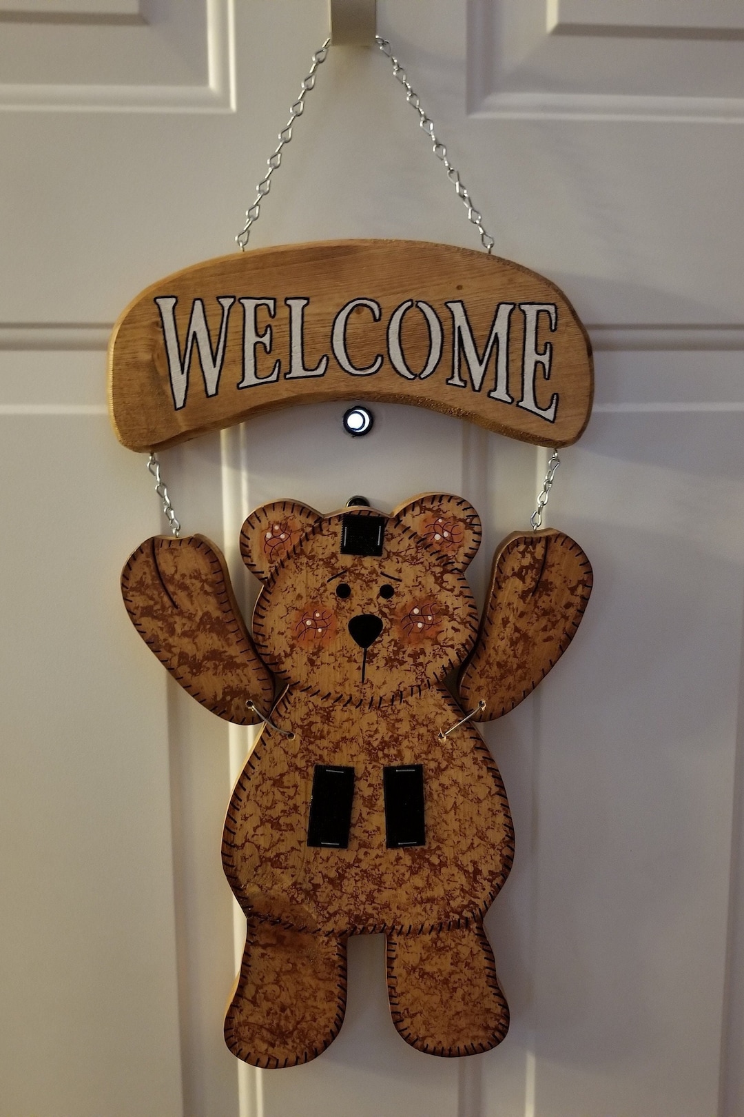 Bear, Welcome Bear Sign, Front Door Decor, Wooden Bears - Etsy