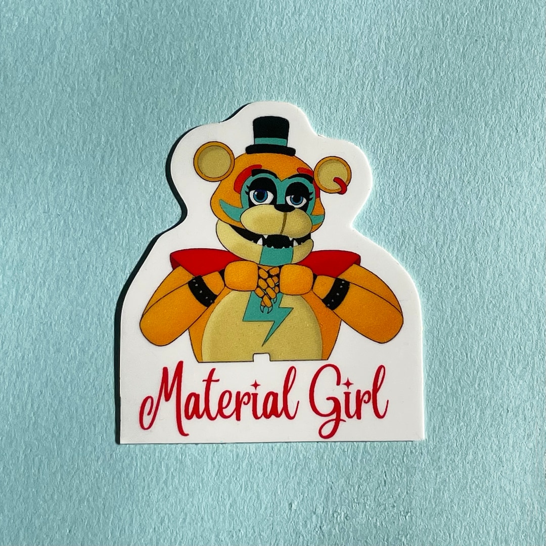 Freddy Material Girl Sticker - Etsy