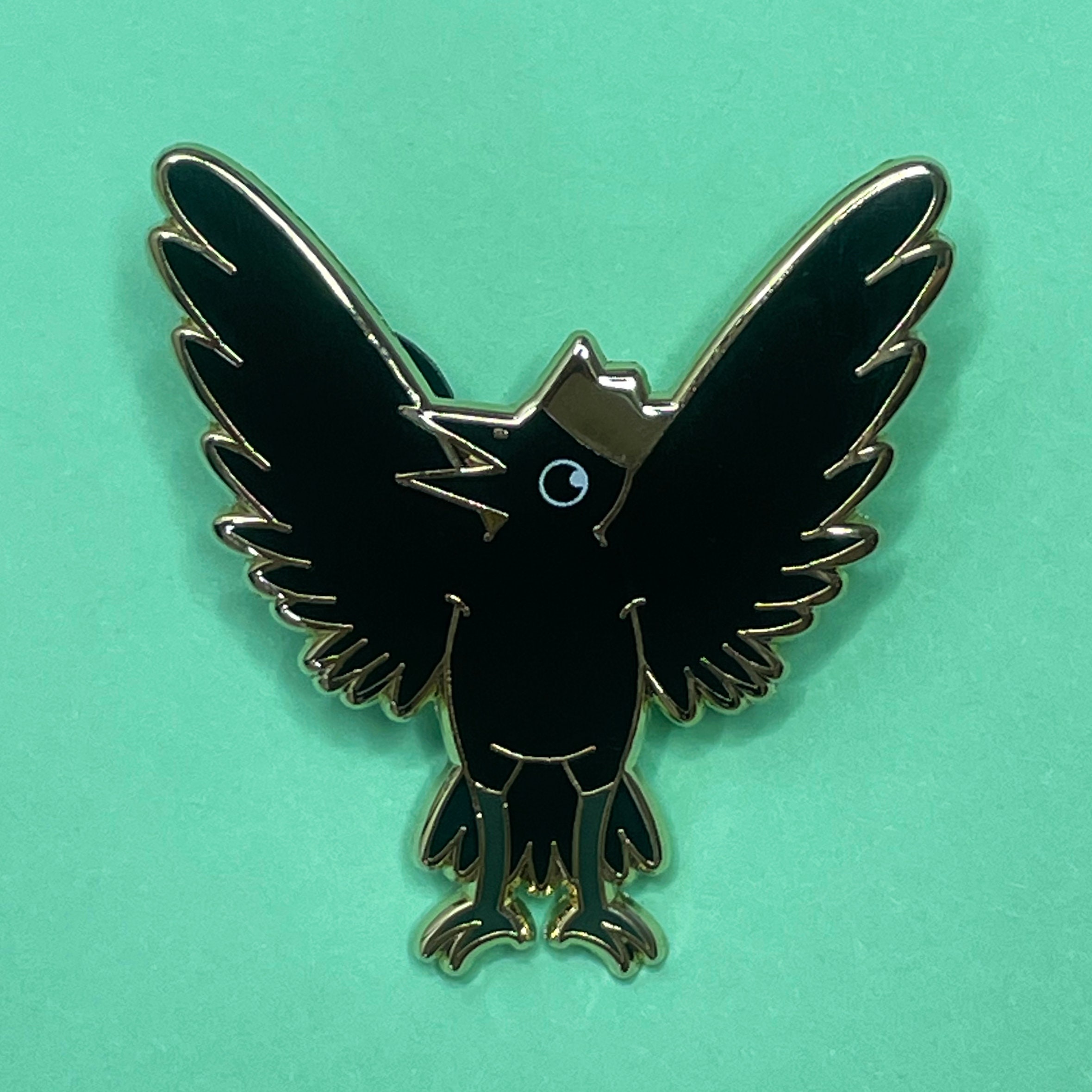 Crow Enamel Pins - Etsy