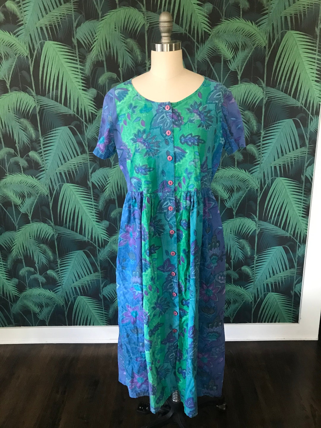 Floral Print 90's Sundress - Etsy