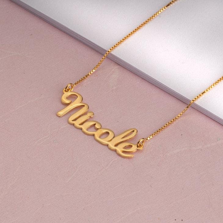 PERSONALIZED NAME NECKLACE Name Necklace Gold Name Necklace | Etsy