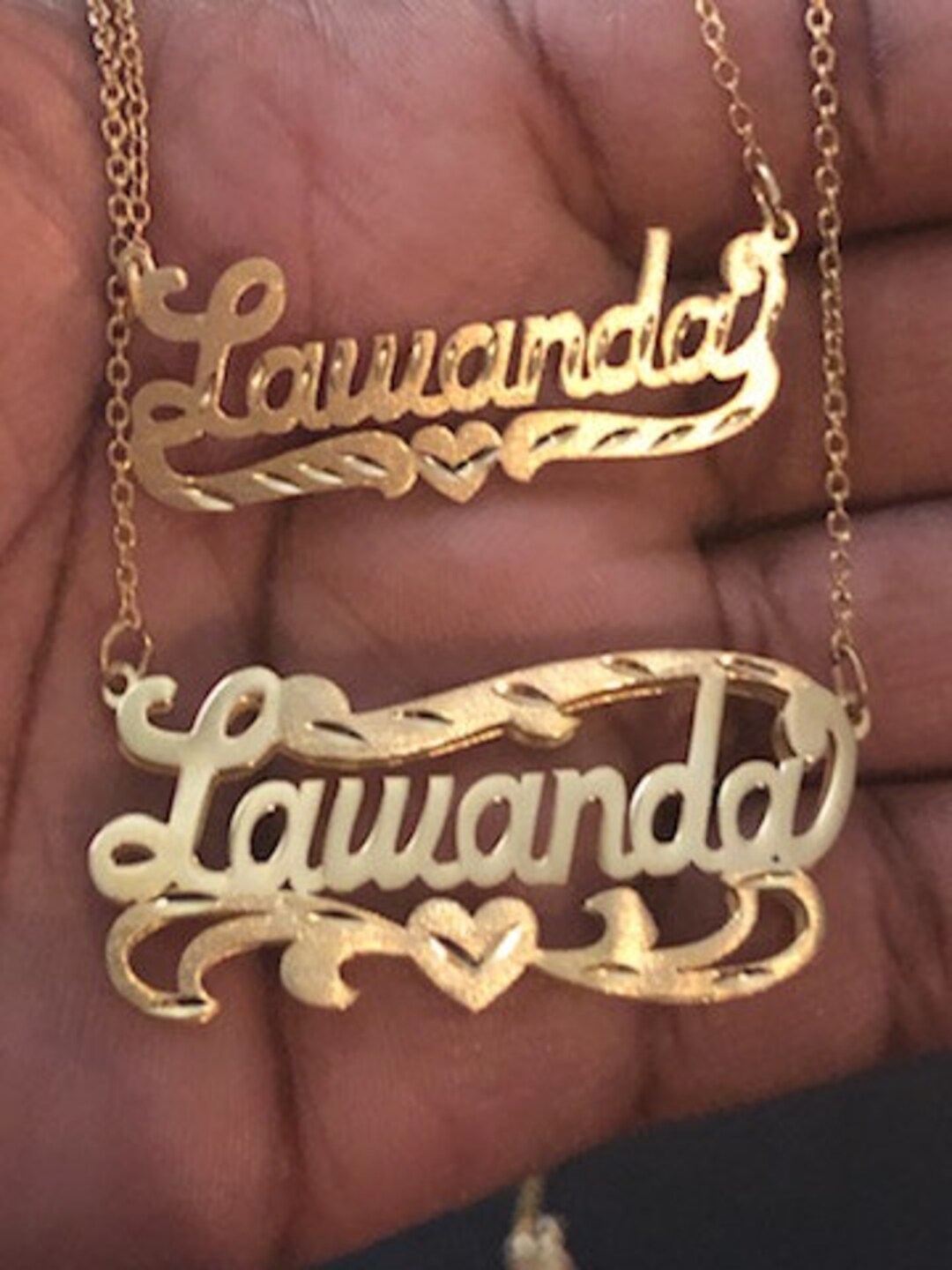 Custom Necklace 14K Gold Custom Necklace Gold Plated Custom Necklace ...