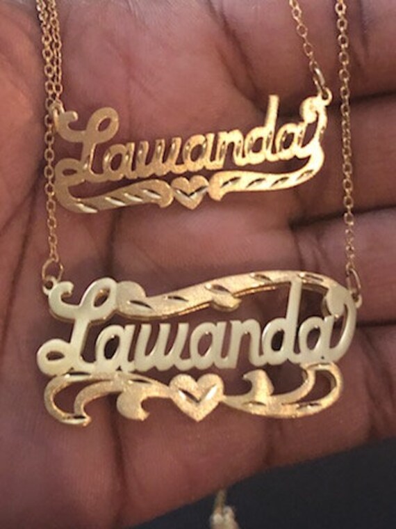 Custom Necklace 14K Gold Custom Necklace Gold Plated Custom - Etsy