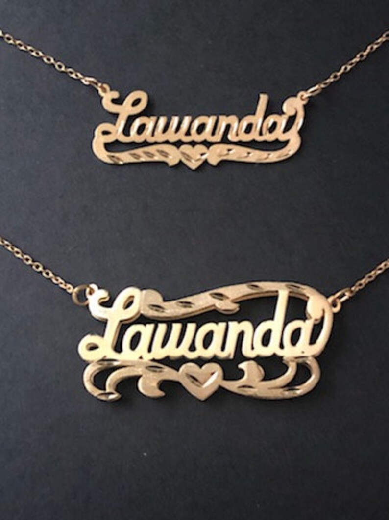 Custom Necklace 14K Gold Custom Necklace Gold Plated Custom - Etsy