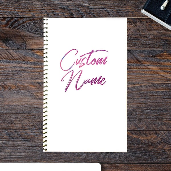 Customized Notebook - Etsy