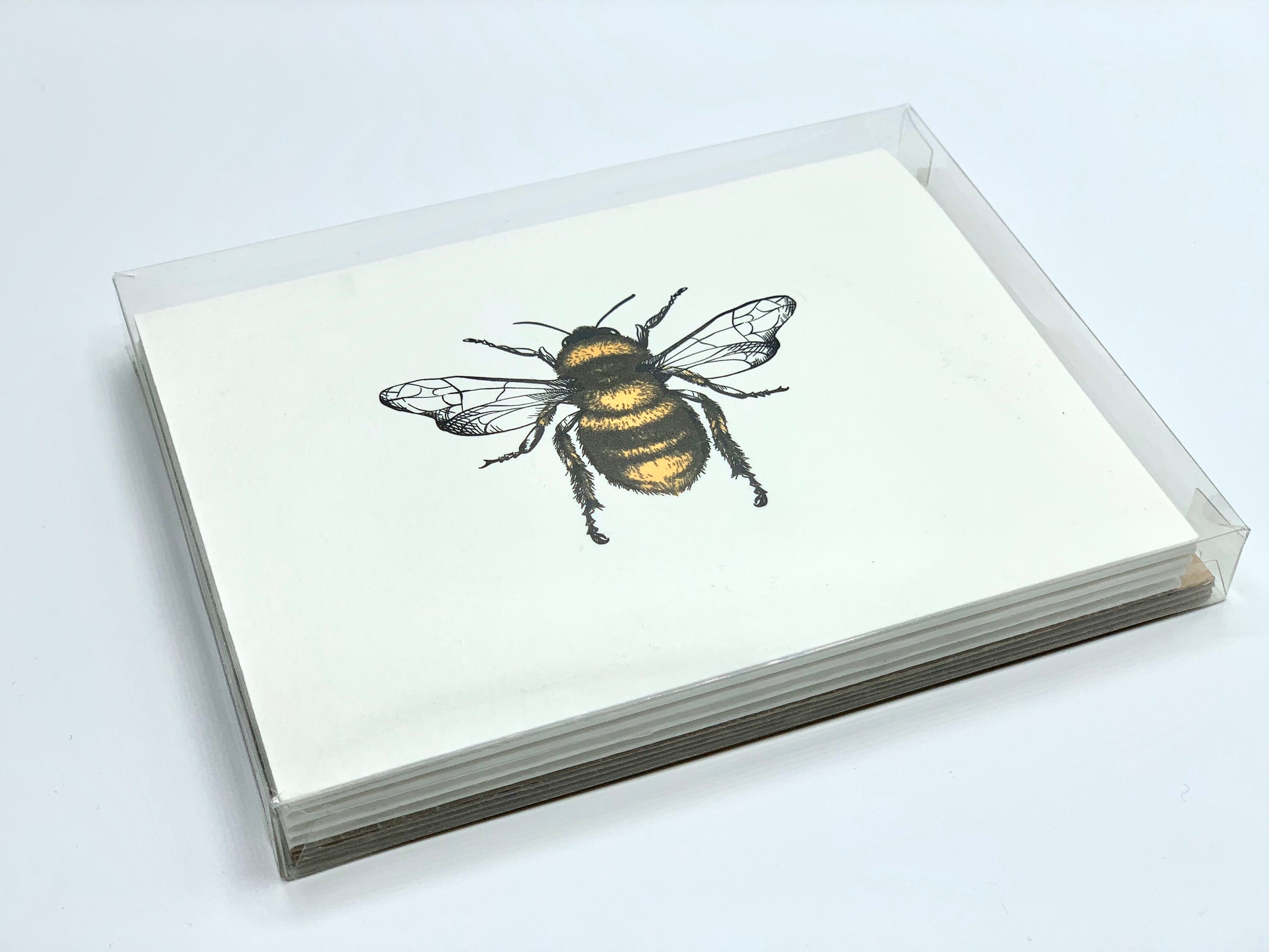 Bee Card Blank Greeting Cards with envelope thank you note | Etsy