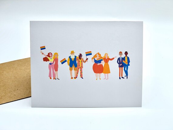 Pride Card Happy Pride Pride Cards Pride Swag Pride Month | Etsy