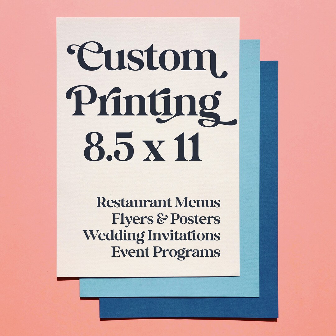 Bulk Custom Printing Service for Restaurant Menus, Wedding Invitations ...