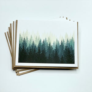 Forest Card, Green Forests Cards, Trees Card, Pnw Greeting Cards, Cards ...
