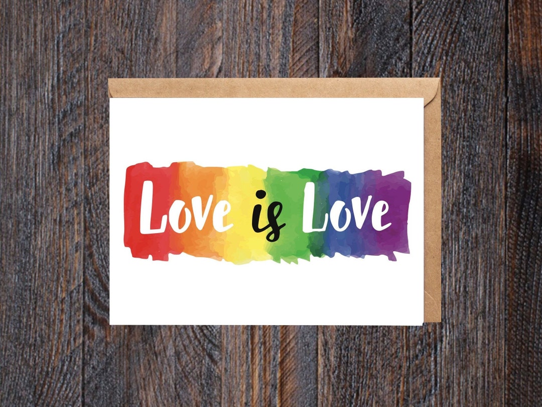 Love is Love, Pride Card, Happy Pride Month, LGBT - Etsy