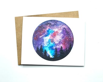 Galaxy Greeting Card | Etsy