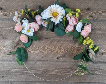 Boho Gold Hoop Wreath Extra Large Size Year Round Wreath - Etsy