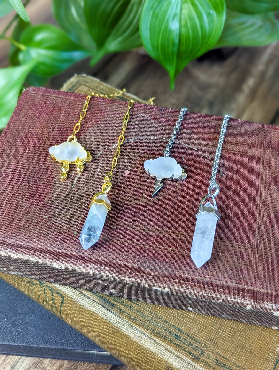 Cloud Chain Bookmarks, Rain Cloud Custom Bookmark, Gifts Under 15 - Etsy