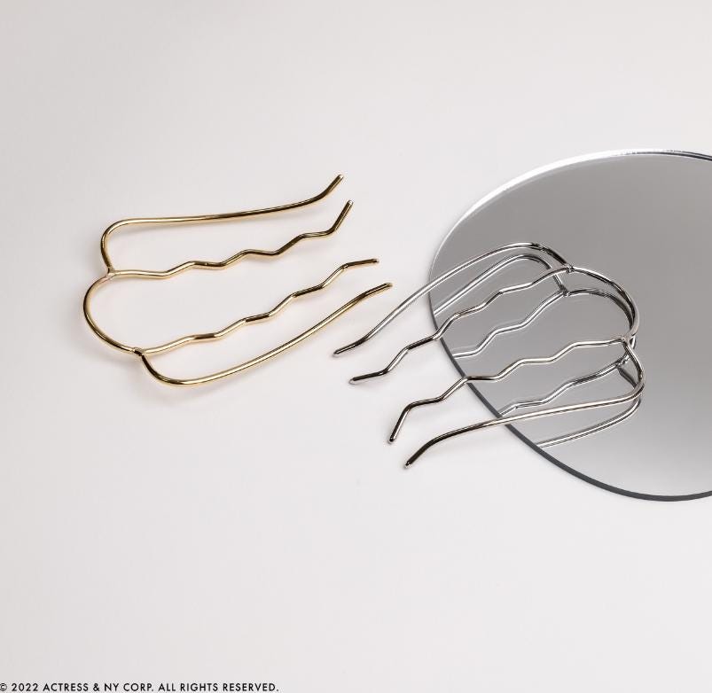 Strong Hold Minimalist Hair Pin, Wave Wired Bun Holder, Hair Fork, Hair ...
