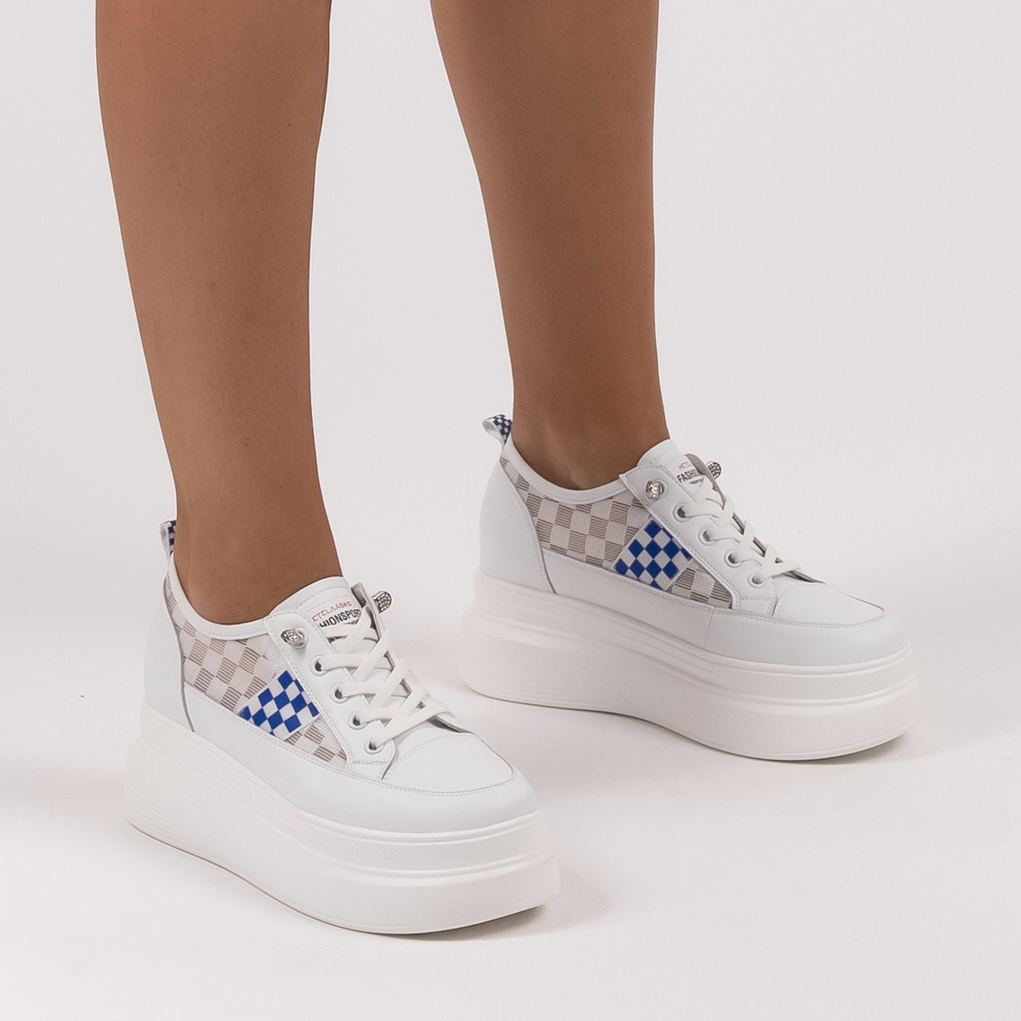 Checkered Platform Sneaker - Etsy