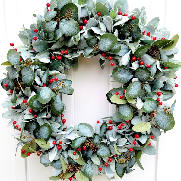 Red Berry Wreath - Etsy