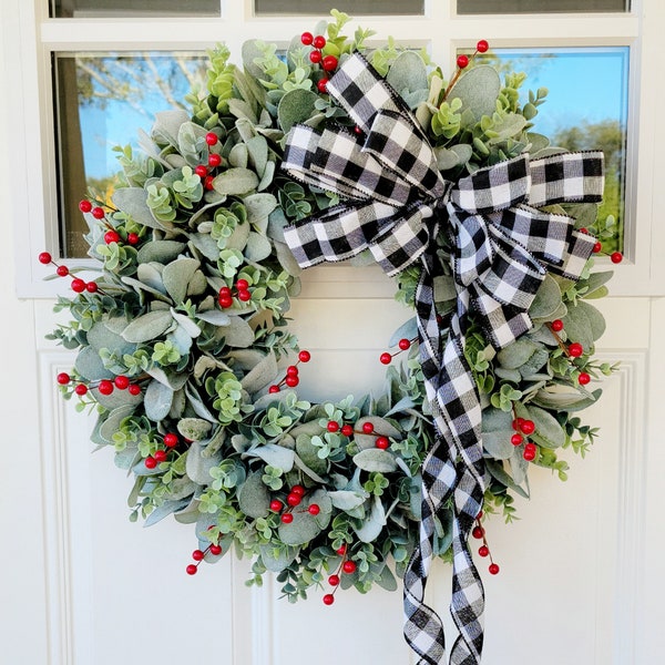 Red Berry Wreath - Etsy