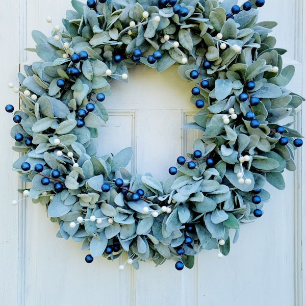 White Berry Wreath - Etsy