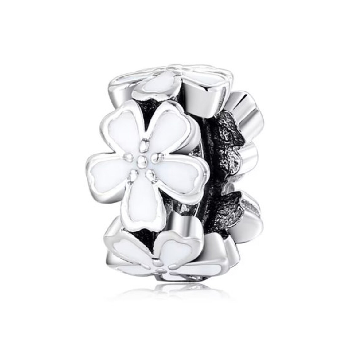 Wow Charms 925 Sterling Silver | Charms Stoppers Spring Flower Six ...