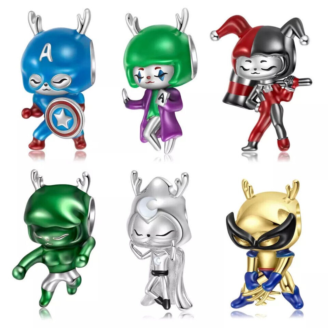 Wow Charms 925 Sterling Silver | Creative Enamel Cartoon Red Haired ...