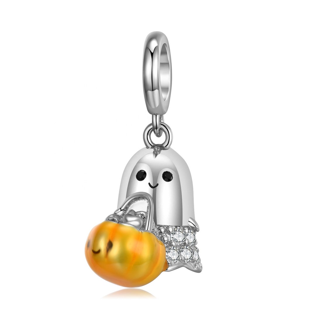 Wow Charms 925 Sterling Silver Charms Ghost Pumpkin Basket Halloween ...
